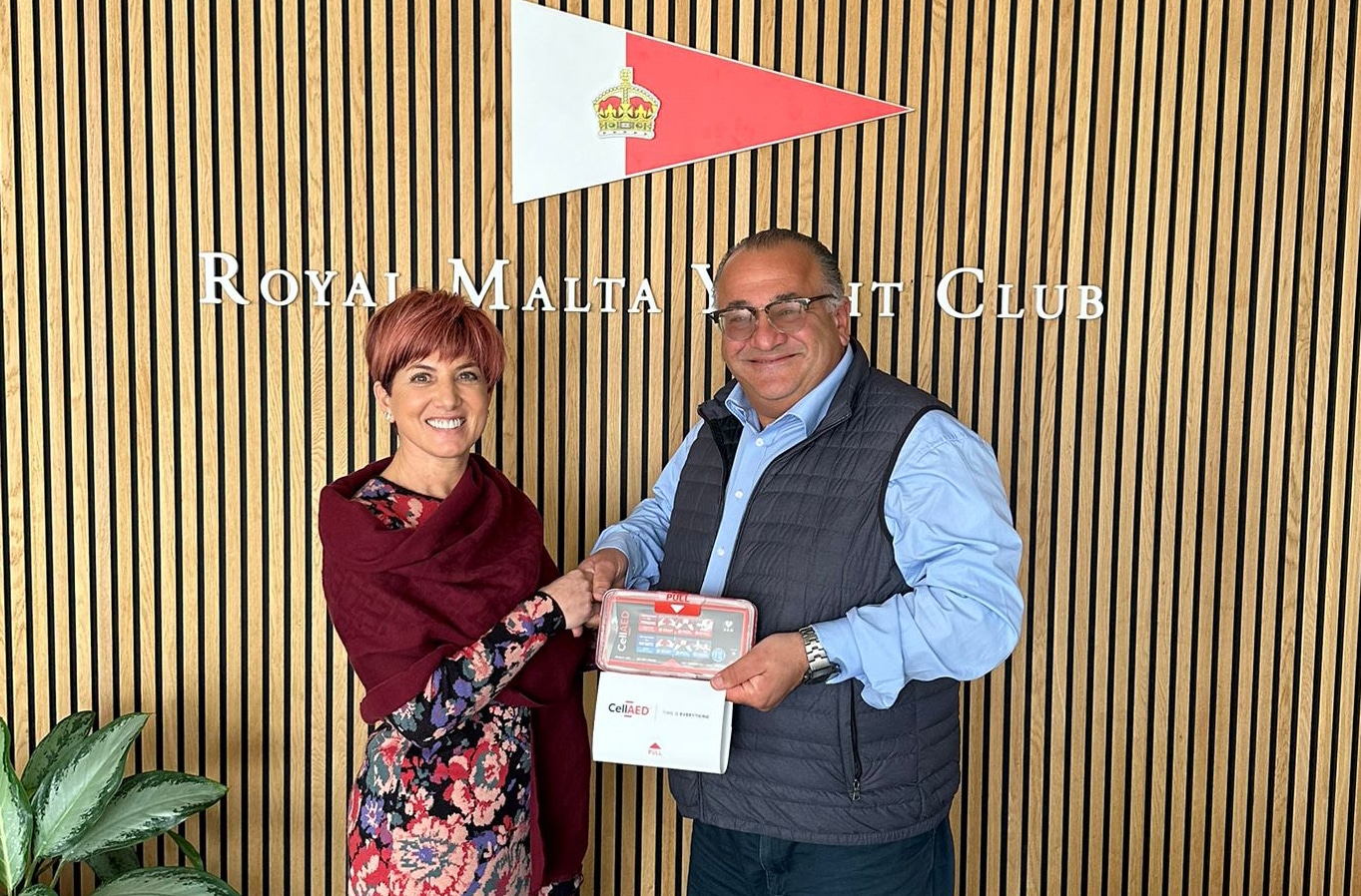 CellAED - Single Use/Portable Defibrillator donated to RMYC by Jamesco Trading Ltd - Royal Malta ...